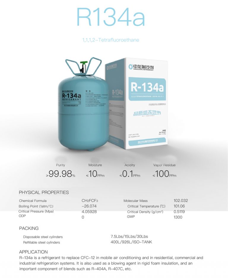 R134a Tetrafluoroethane – Master Refrigerants
